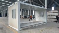 China Folding Container House 20ft 30ft 40ft Prefab Sandwich Panel Modular Workshop Solution for sale