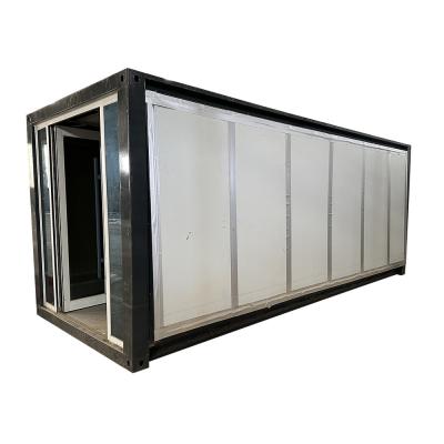 중국 20ft 40ft Prefab 강철 프레임 샌드위치 패널 모듈형 접이식 확장 컨테이너 하우스 1-3 침실 사용자 정의 판매용