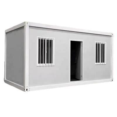 China 20 ft Strong Modern Prefab Modular Detachable Container House with Customized Color Layout Decoration and PVC Board Floor for sale