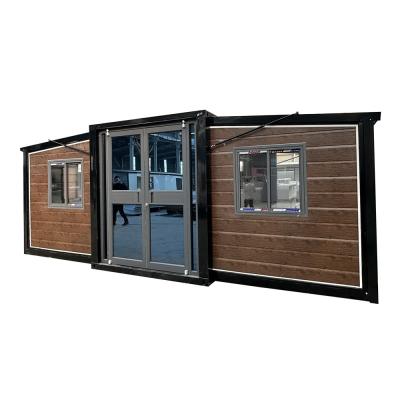 China 40HQ Container Transport and Load Modern Design Style 20 40 ft Prefab Wood Grain Light Steel Expandable Container House for sale