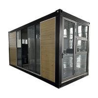 China Customized Flat Pack Container House 20FT 40FT Fireproof Prefab Home Fast Assembly for sale