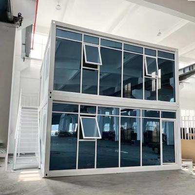 中国 プラスチックの鉄窓 カスタマイズされたガラスカーテン 20 40 フィート 安定した製造者供給のためのプリファブ分離可能なコンテナハウス 販売のため