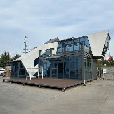 Cina Installazione veloce su misura Alta resistenza al vento Casa piatta con stile di design moderno 600X600X300 cm Dimensione singola pacchetto in vendita