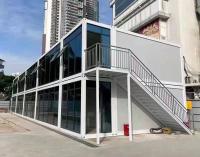 China Flat Pack Container House 20FT 40FT Prefab Sandwich Panel Office Dormitory Quick Assembly for sale