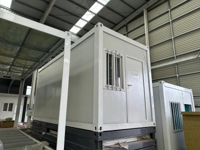 China 20 40 ft Waterproof Rock Wool Sandwich Panel Modular Durable Prefabricated Flat Pack Container House with Modern Design for sale