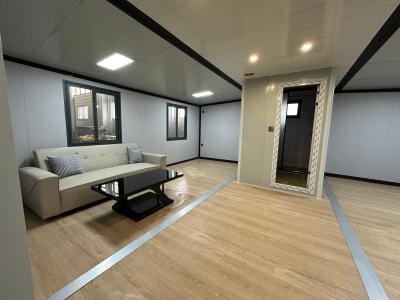 China Easy Install Expandable Modular Container House Insulated Prefab Modular Building House with 2 Bedrooms Steel Sandwich Panel for sale