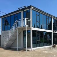 China Modular Flat Pack Container House 40ft Detachable Worker Accommodation 20 Year Life for sale