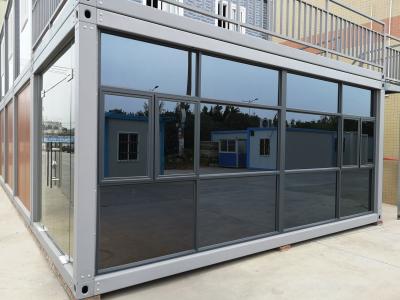 Cina Modulare Customized Glass Curtain Detachable Casa Prefabbricata Per Il Sito Di Lavoro Ufficio 40'HQ Spedizione Mobile Modulare Layout in vendita
