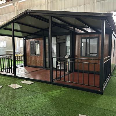 China 40FT or Customized Best Prices Easy Install Thermal Insulation Mobile Expandable Prefab House Container Home House Extendable Prefabricated House for sale