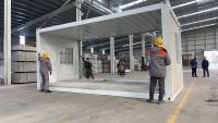 China Folding Container House 20ft 40ft Rock Wool Sandwich Panel Galvanized Steel Frame for Office for sale