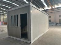 China Folding Container House 20ft 40ft Rock Wool Sandwich Panel Galvanized Steel Frame for Office for sale