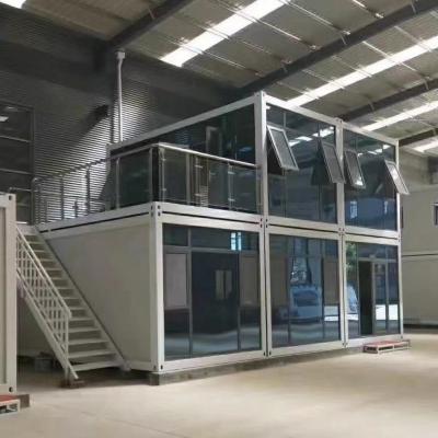China Casa Prefabricada Modular Móvel de 20 pés Flat Pack Prefabricada Casa de Contêineres de Dois Paços para Design Personalizado e Longa Duração de Vida à venda