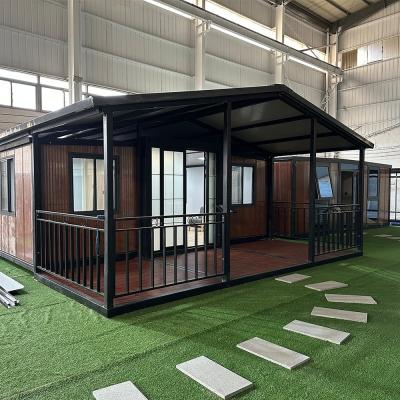 China 15-30 anos de vida útil Casa de contêineres expansível de 20 pés fácil de instalar Casa de contêineres pré-fabricada de aço leve impermeável Villa à venda