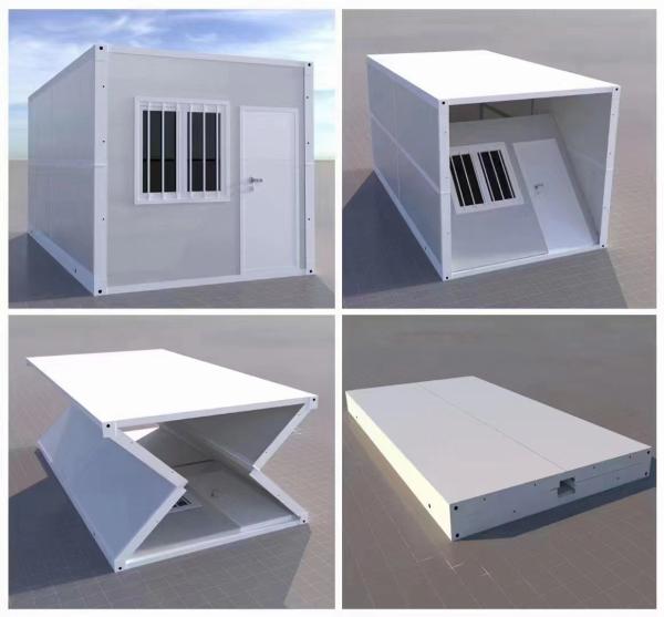 Quality Steel Sandwich Panel Multi-function Insulated Fold Out Container House Prefab for sale