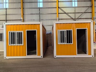 China Security Door Outdoor Modular Container House with Customized Color and Top Roof Water Proof for sale