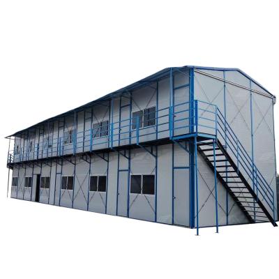 China Light Steel Structure Frame Energy Saving Prefab House for Korea Triangle Roof and Green Living for sale