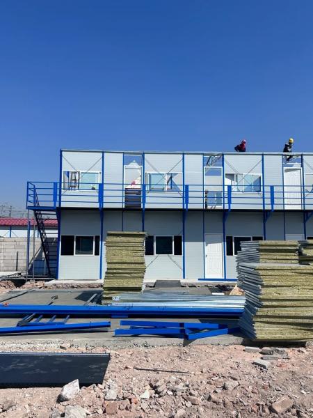 Quality Prefabricated A Frame House with Aluminum Window and 50/75/100mm Wave Sandwich for sale