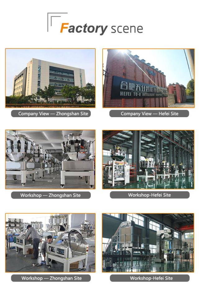 IP65 CE PLC 10 Head Multihead Combination Scale for cheese,pease,frozen food,pill,nuts,tea ball,cerealia,etc. Packing Machine