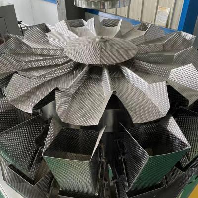 Cina 10 teste 1.6L 2.5L Multihead Dimple Weigher Color Touch Screen per gli alimenti congelati in vendita