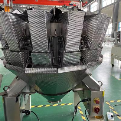 Cina 10 teste 1.6L 2.5L Multihead Dimple Weigher Color Touch Screen per gli alimenti congelati in vendita