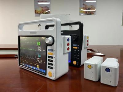 중국 다국어 심장 모니터링 기계 ECG NIBP SPO2 2Temp PR HR 판매용