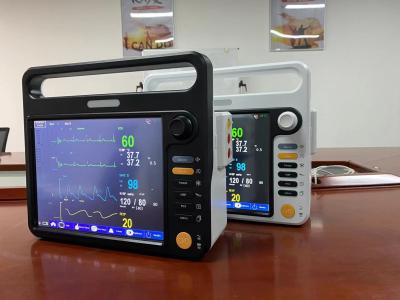 중국 다국어 심장 모니터링 기계 ECG NIBP SPO2 2Temp PR HR 판매용