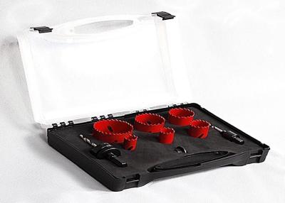 China 9PC Bimetaal het Gatenzaag van HSS die met Plastic Geval, de Boorbeetje wordt geplaatst van de Gatensnijder Te koop