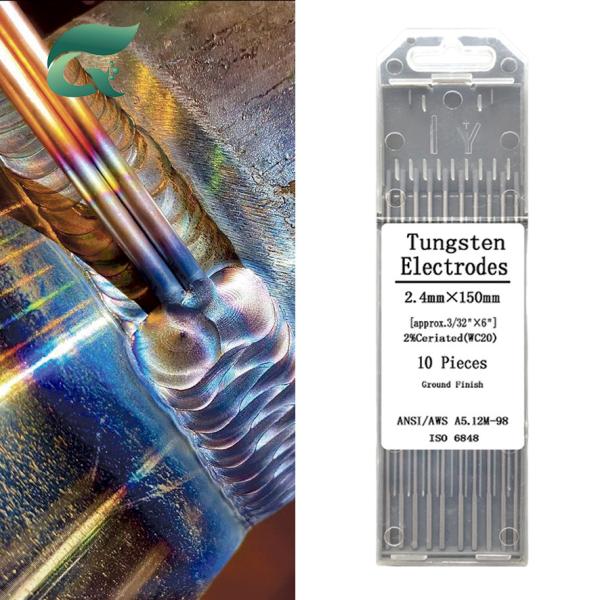 WC20 gris électrode au cerium tungstène de 3,2 mm de diamètre