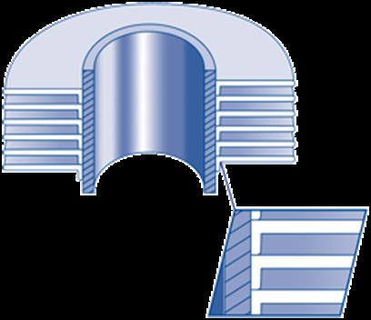 Close-up view of L Type Fin Tube showing aluminum fins in L-shaped pattern