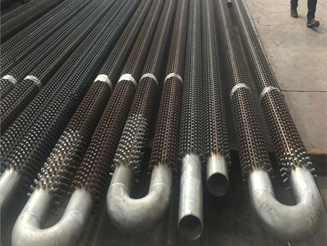 Stainless steel studded tube manufacturing process