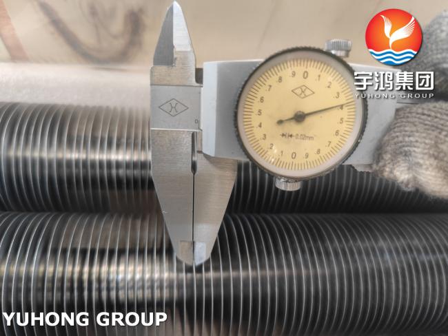 L Type Wound Fin Tube with ASTM A179 Carbon Steel Base and AL1060 Aluminum Fins for HVAC applications