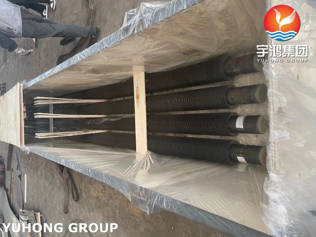 ASTM A335 P9 Welded Helical Serrated Finned Tube with Carbon Steel Fins