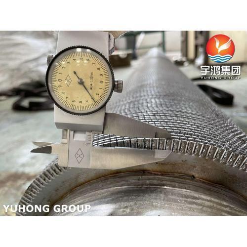 Quality SS409 Integral Low Serrated Finned Tube Helical ASTM A312 TP347 for sale