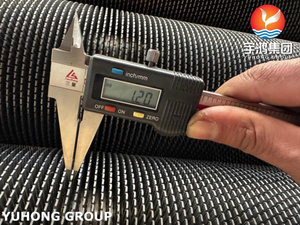 Quality 16ga HFW Serrated Helical Finned Tube Internally ASTM A335 P11 for Petrochemical for sale