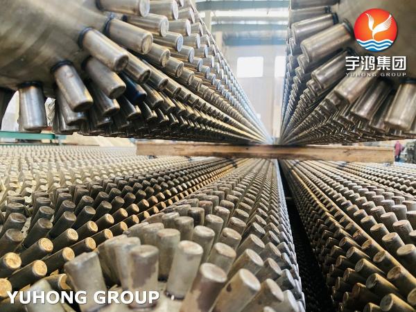 Quality Industrial ASTM A213 Seamless Extruded Fin Pipe Tube With SS409 Studs for sale