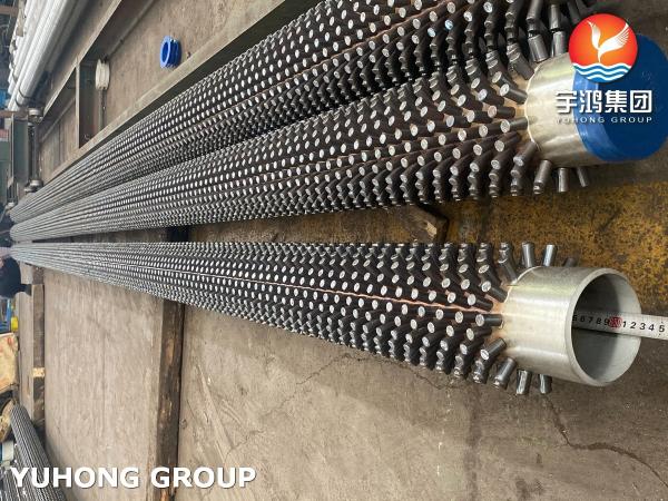Quality SS409 SS410 Longitudinal Finned Studded Tube Alloy Steel 50mm-325mm for sale