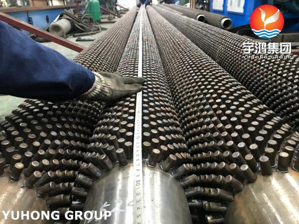 Quality ASME SA335 P9 Studded Longitudinal Finned Tube Stainless Steel For Heater Furnace for sale