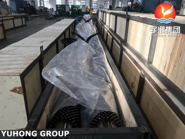 Quality ASME SA335 P9 Studded Longitudinal Finned Tube Stainless Steel For Heater for sale