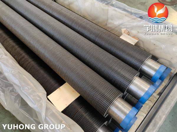 Quality ASME SA106 Gr.B Seamless Extruded Aluminum Fins Pipe Fintube Cooling Systems for sale