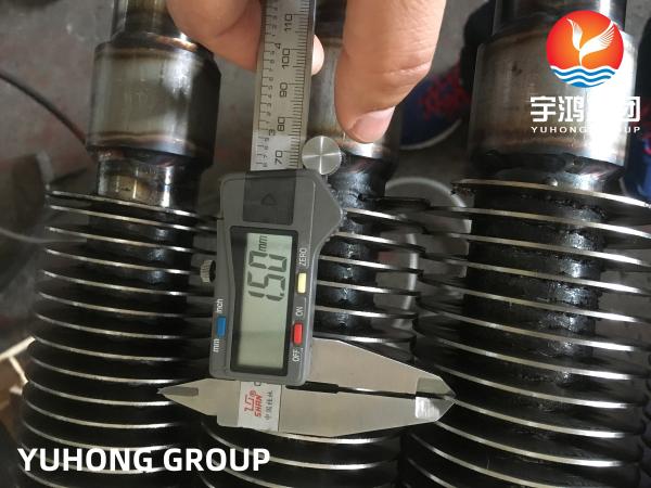 Quality HFW Solid Aluminum Welded High Fin Tube For Copper Pipe TP304 for sale