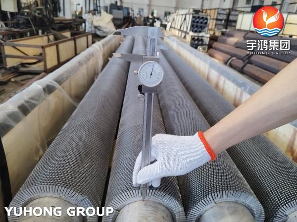 Quality Heater HFW Helical Serrated Integral Finned Tubes 20ga TP304H Stainless Steel for sale