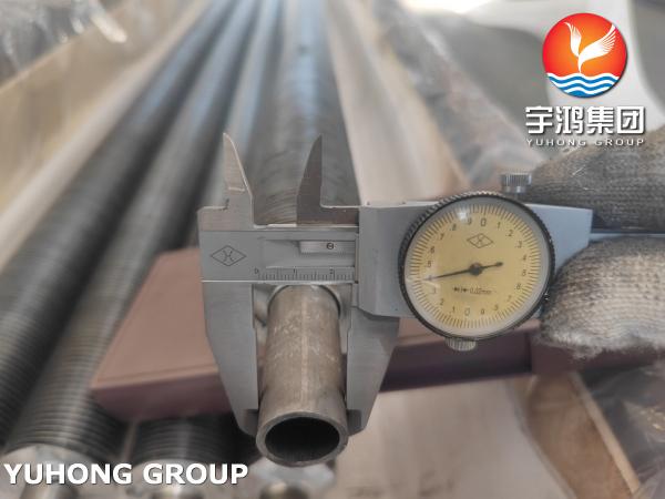 Quality ASTM A249 TP321 Wound Copper Fin Tube Coil Pipe 22mm For Air Cooler Condenser for sale