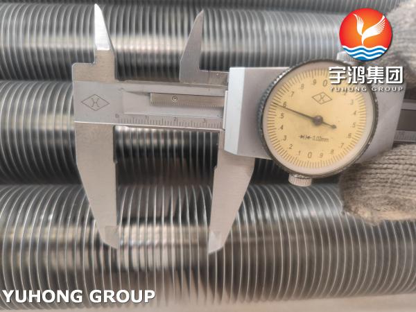 Quality ASTM A249 TP321 Wound Copper Fin Tube Coil Pipe 22mm For Air Cooler Condenser for sale