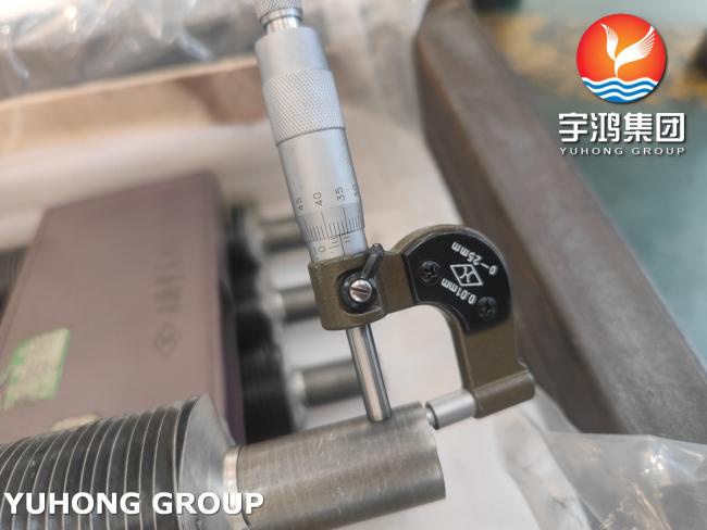 ASTM A179 Wound Fin Tube L Type with AL 1060 material for air cooler boiler applications
