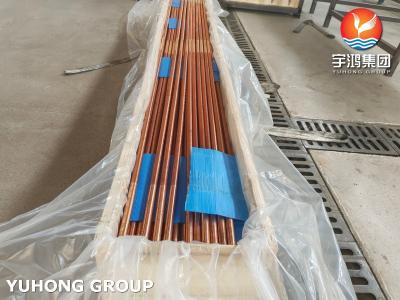 China ASTM B111 C12200 Cooling Copper Tube Aluminum Fin Coil Pipe Bundle Custom for sale