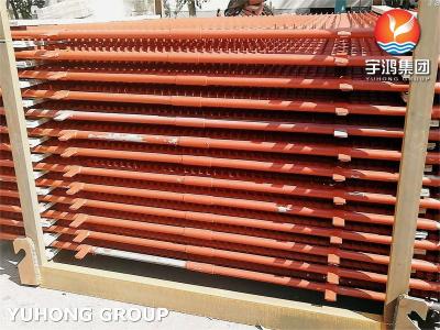 China Painted Spiral Square Fin Tube ASME SA213 TP304 For Seawater Desalination for sale