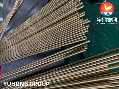 Cina Tubo scambiatore di calore in acciaio petrolchimico ASME SB111 C68700 per motori marini in vendita