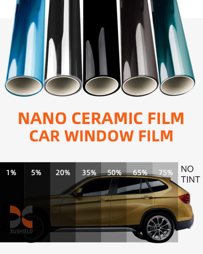 Car window tint film application example 1