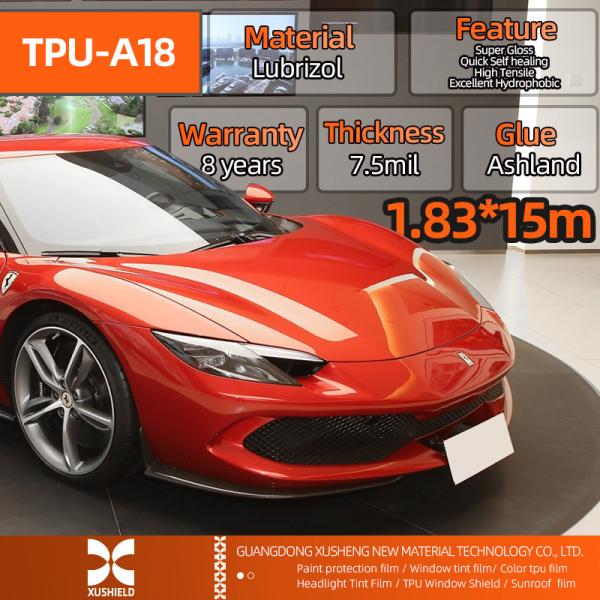 Quality Size 1.83*15m 71in*50ft Hydrophobicity Self Healing Roll Anti Scratch Wrap PPF TPU Car Protection Film for sale