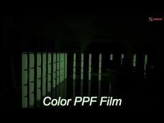 dry wet installation anti stain tpu color ppf fluorescence green light luminescence tpu